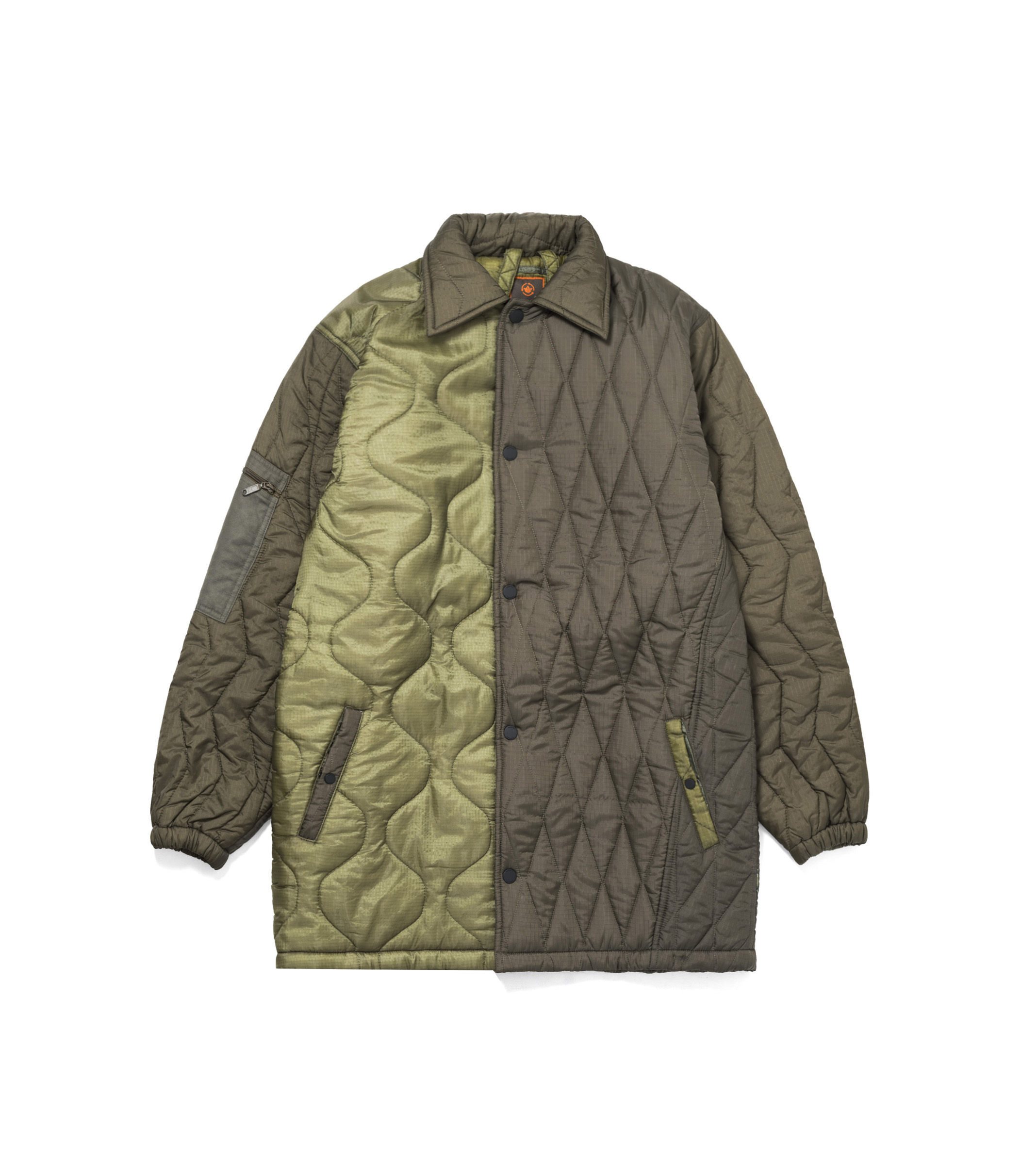 Shop Maharishi Oversized Coach Jacket Olive at itk online store