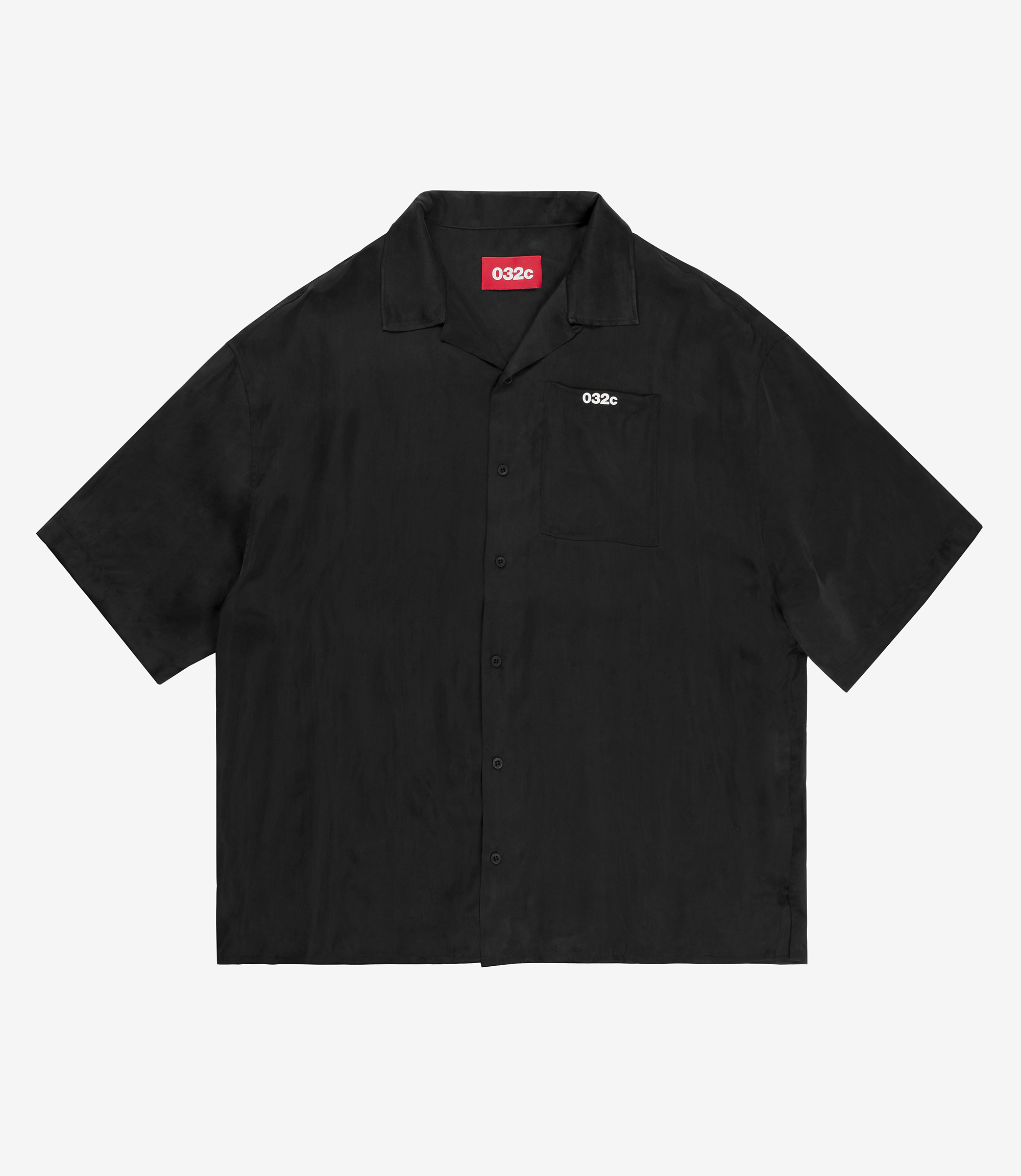 Shop 032c Inverted Bowling Shirt Black at itk online store