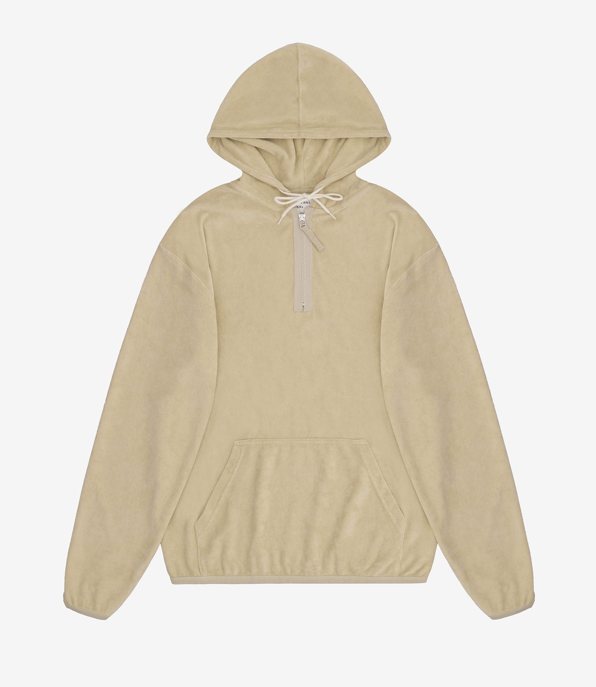 Shop Universal Works Beach Hoody Terry Fleece Sand at itk online store