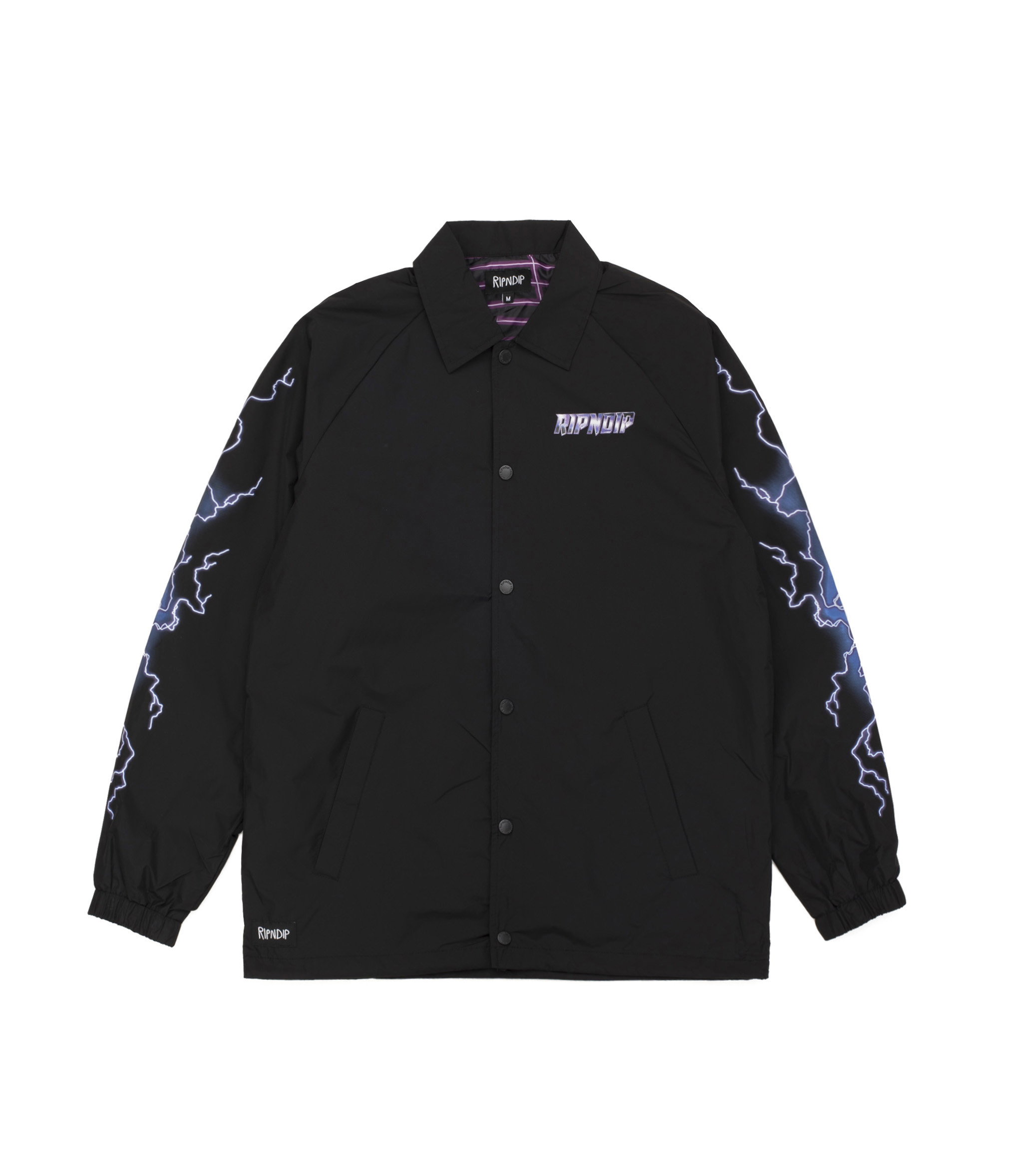 Shop Ripndip Rave Nylon Coach Jacket Black at itk online store
