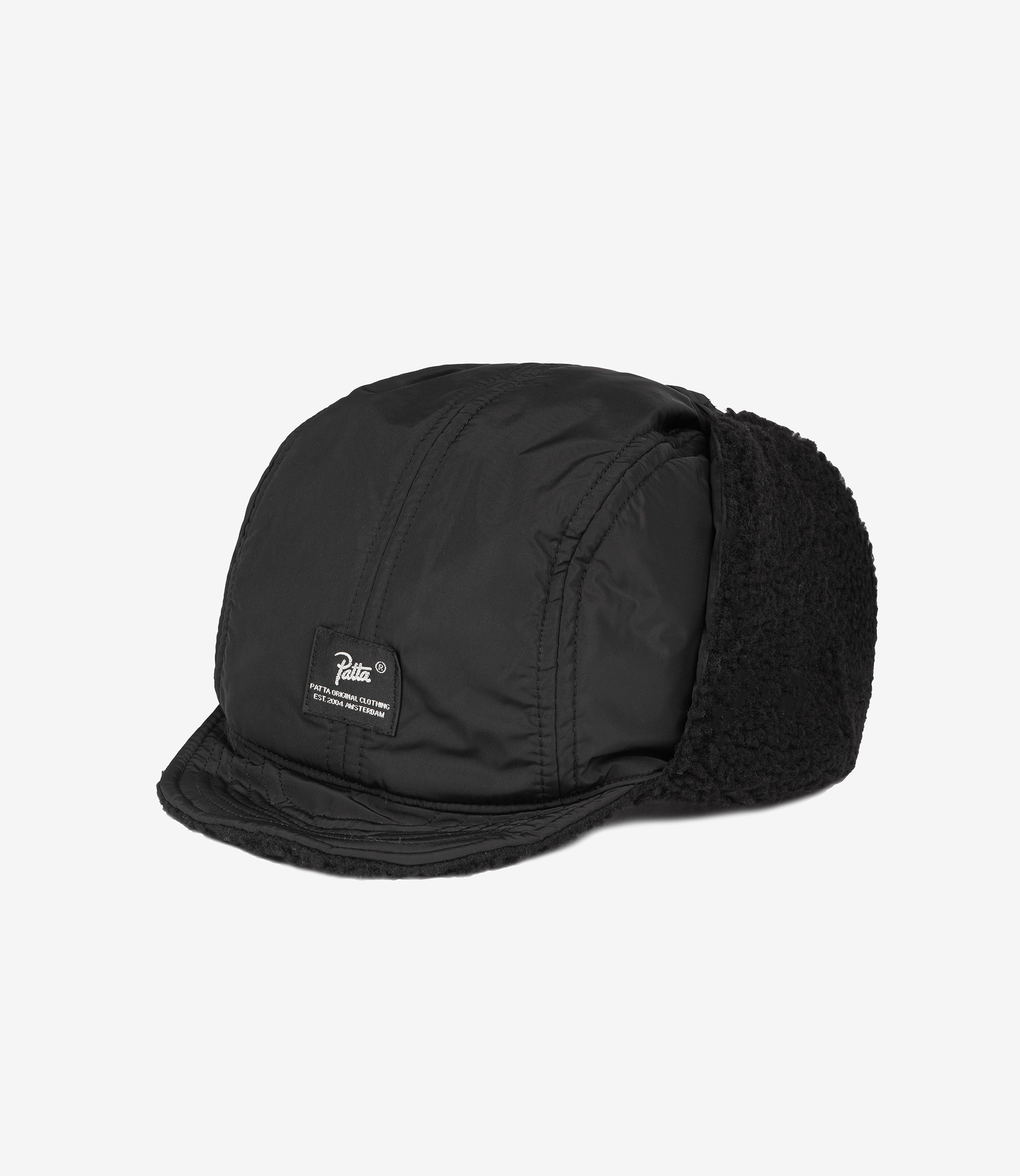 Shop Patta Reversible Hunting Flap Cap Black at itk online store