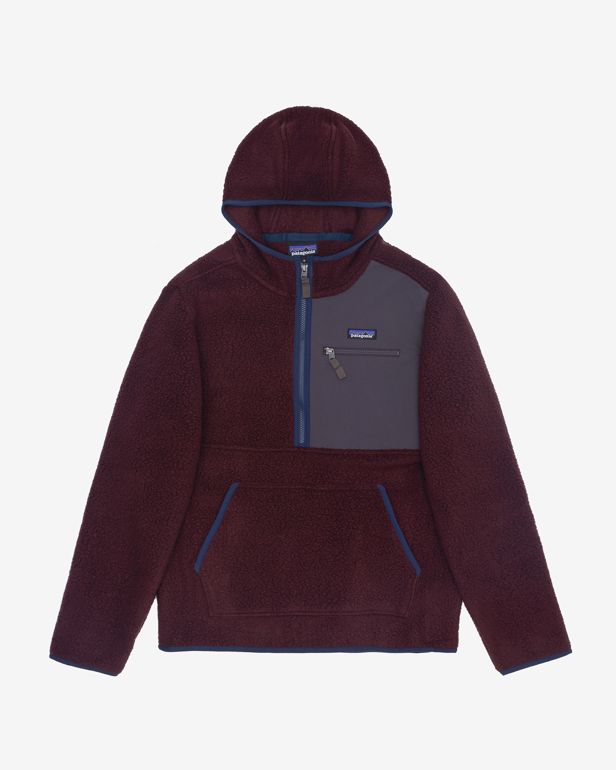 Shop Patagonia Retro Pile Fleece Pullover Dark Ruby at itk online store