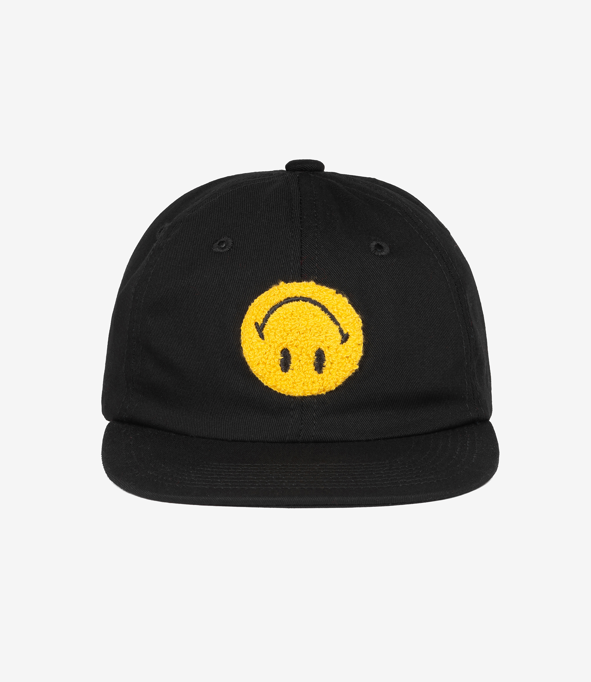 Shop Market Smiley Upside Down 6 Panel Hat Black at itk online store