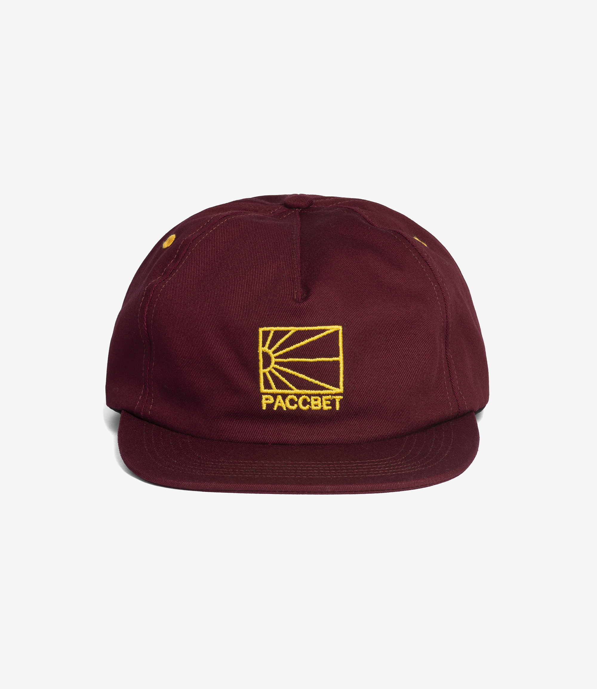 Shop Rassvet 5-Panel Logo Cap Dark Red at itk online store