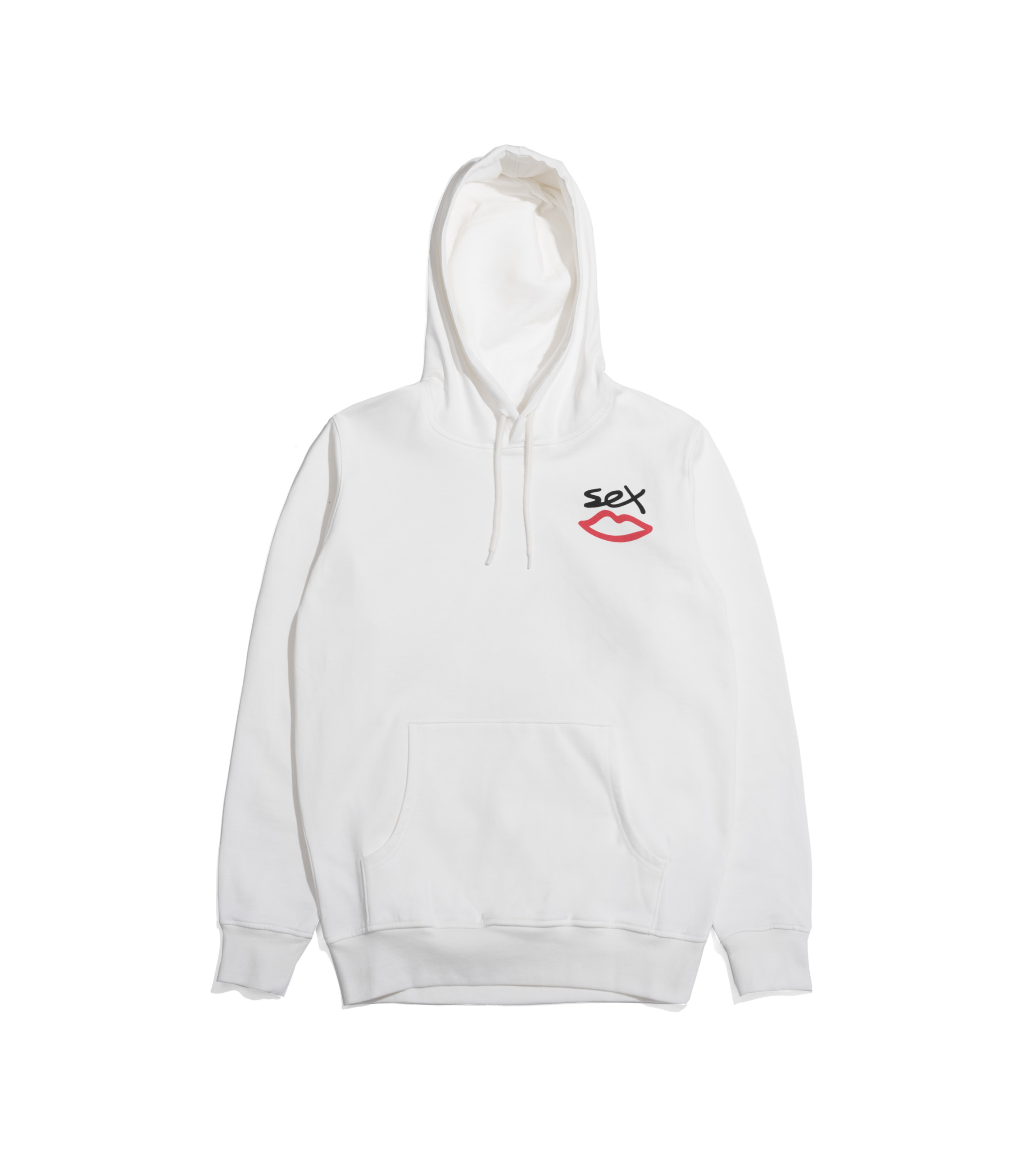 Shop Sex Skateboards Front And Back Logo Hood White At Itk Online Store
