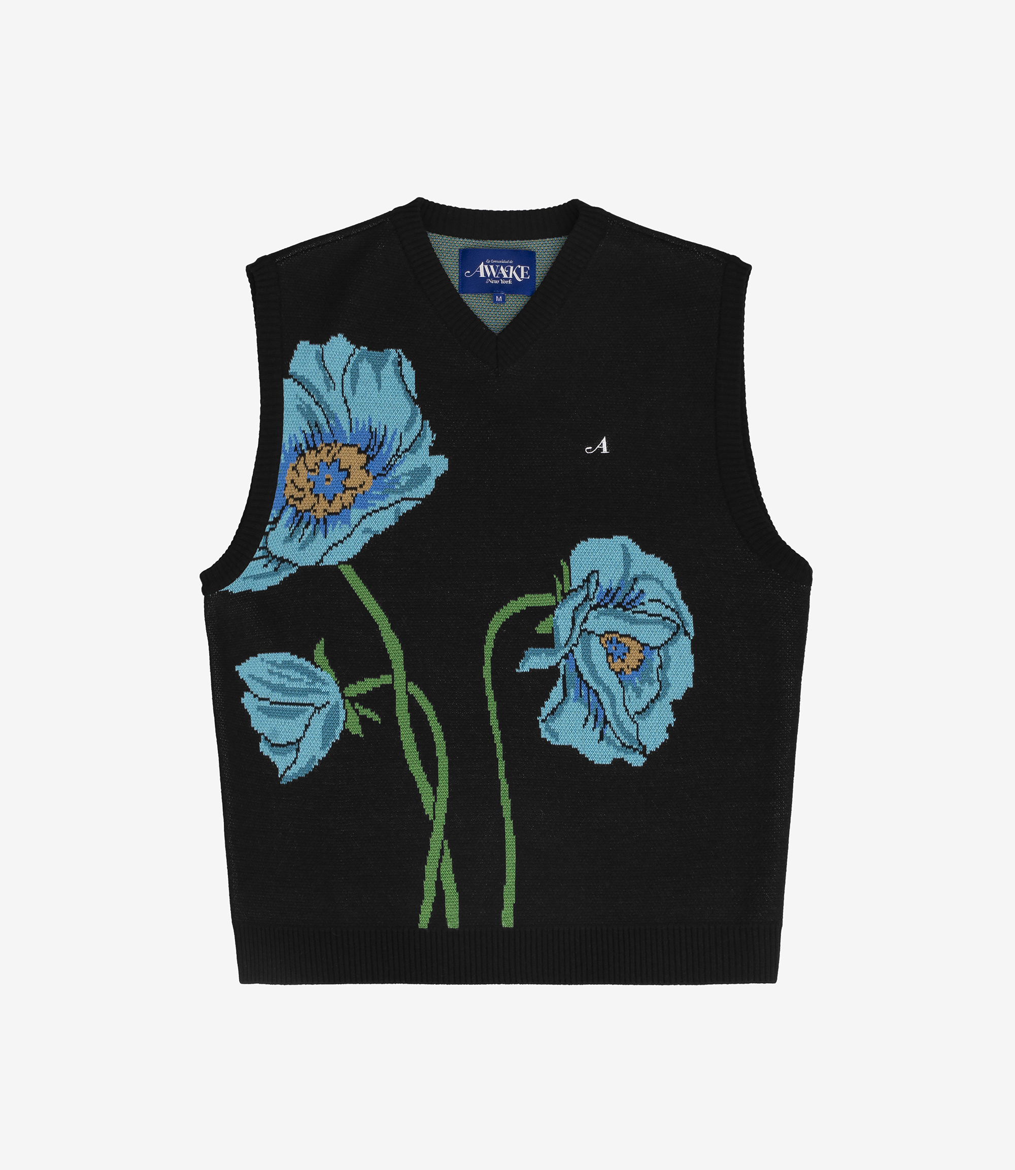 Shop Awake NY Floral Sweater Vest Black at itk online store Shop Awake NY Floral Sweater Vest Black at itk online store