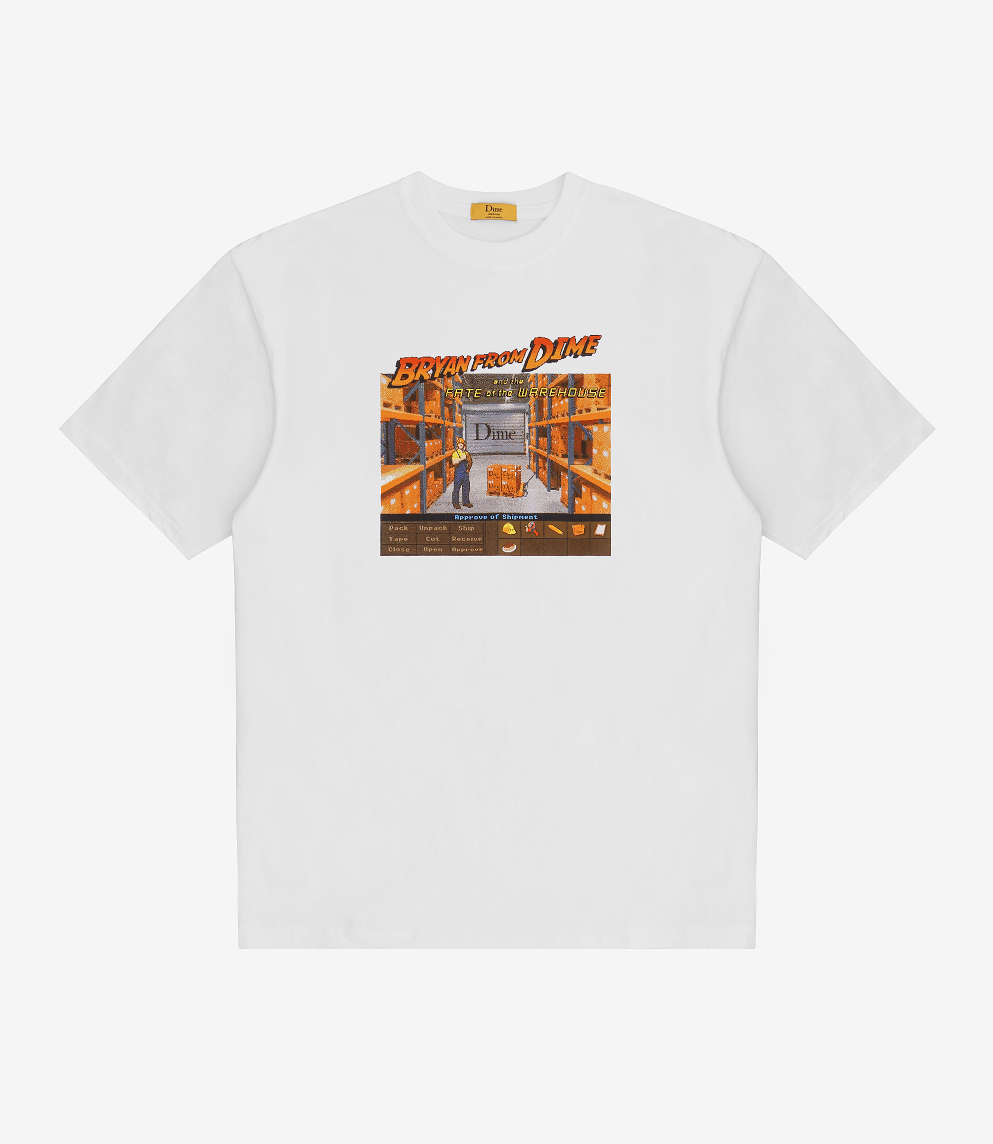 Shop Dime DOS T-Shirt White at itk online store