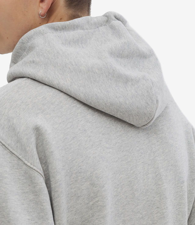 Shop Norse Projects Arne Logo Hoodie Light Grey Melange at itk online store