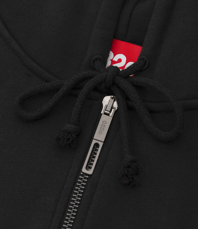 Shop 032c Juice Zip-Up Hoodie Black at itk online store