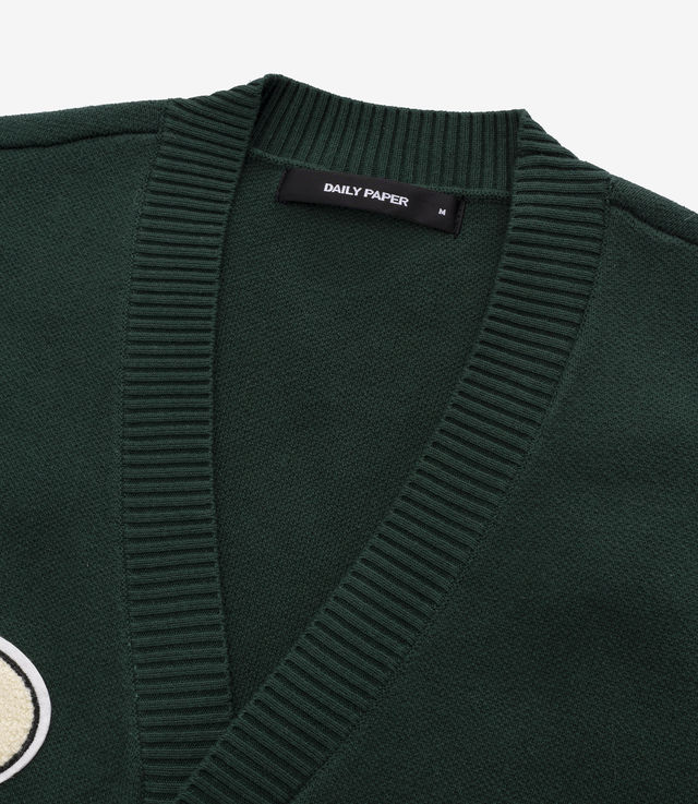 Shop Daily Paper Navalo Cardigan Dark Green at itk online store