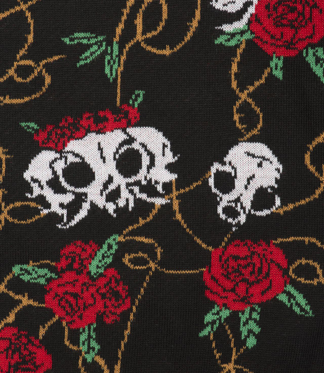 Shop Ripndip Dead Rose Knit Sweater Black at itk online store