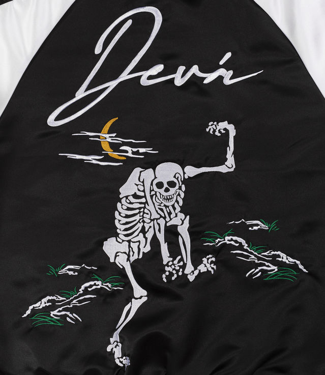 Shop Devá States Reversible Souvenir Jacket Macabre Black at itk online ...