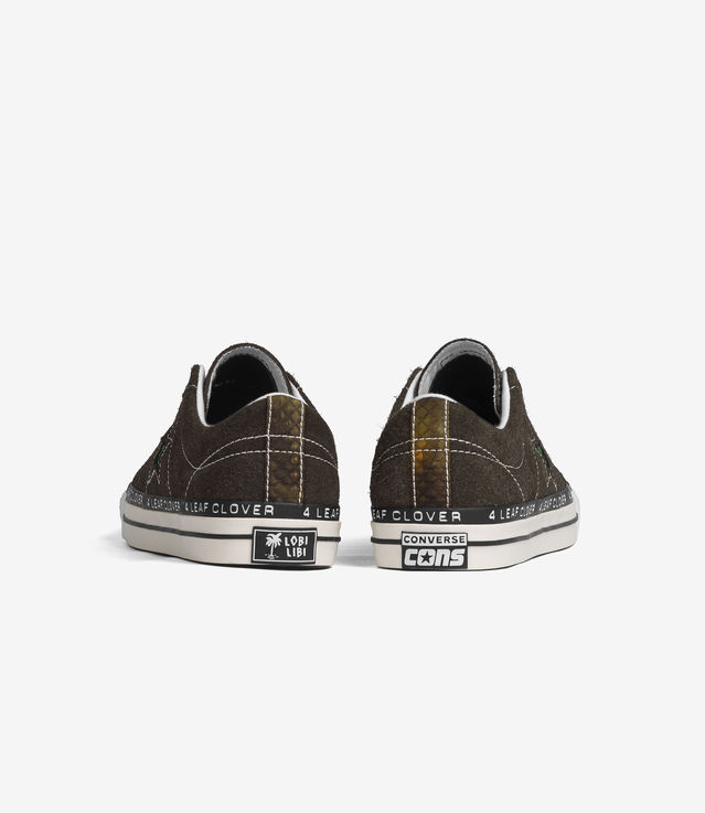 Shop Converse x Patta Four-Leaf Clover One Star Pro Java / Burnt Olive ...