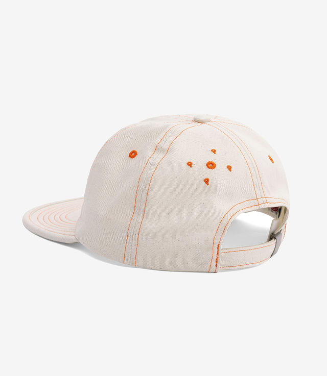 Shop Pop Trading Company x Lex Pott Flexfoam 6 Panel Cap Natural White ...