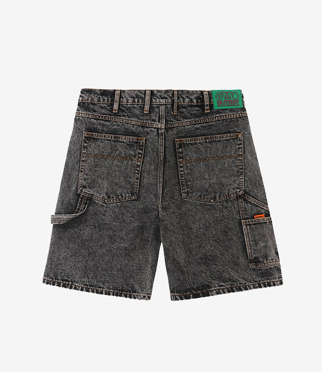 Shop Butter Goods Weathergear Heavy Weight Denim Shorts Gun Metal at ...