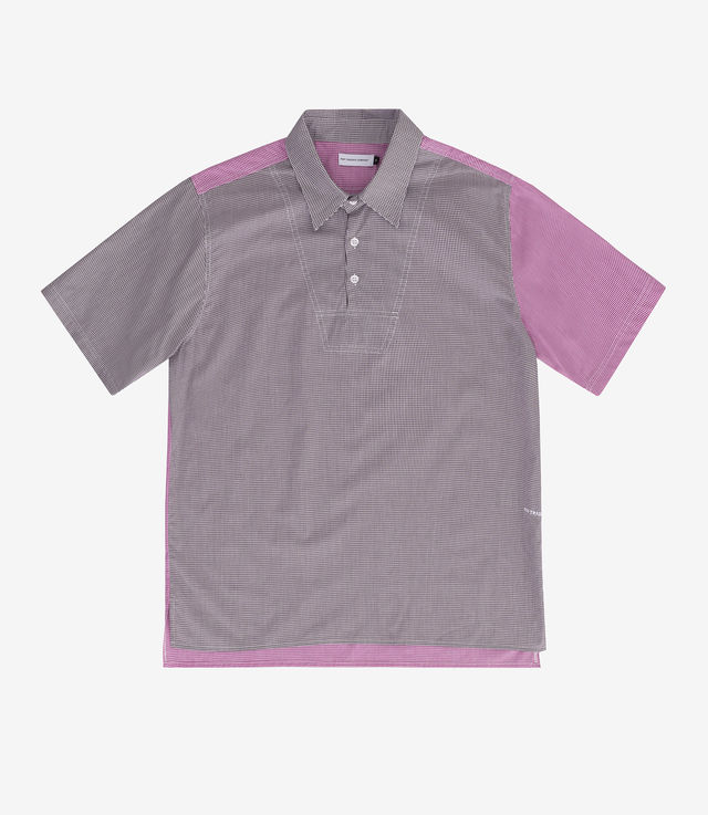 Shop Pop Trading Company Italo Shirt Raspberry Gingham at itk online store