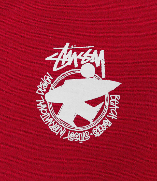 Shop Stussy Beach Roots Hood Red at itk online store