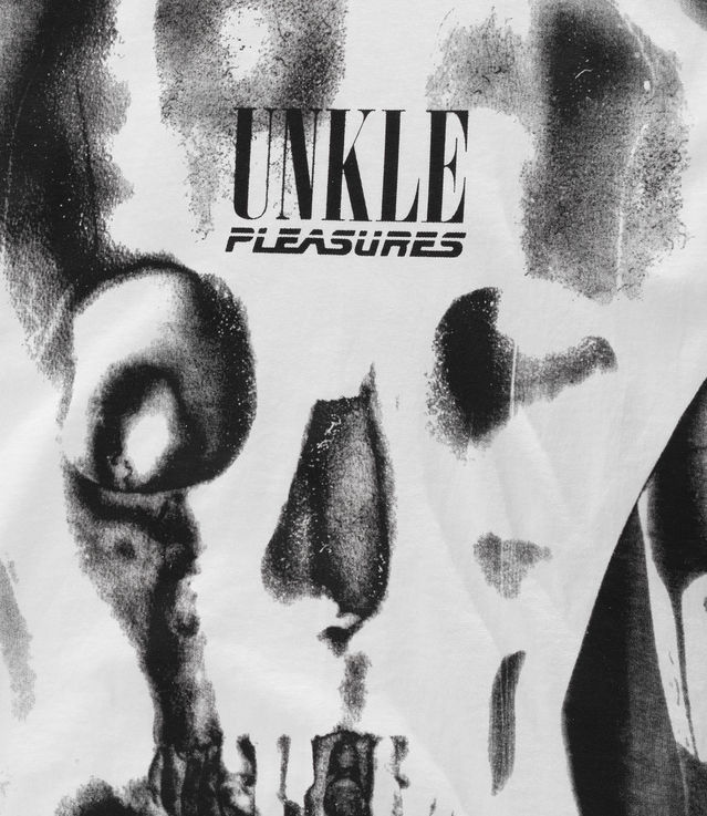 Shop Pleasures x UNKLE Backpiece T-Shirt White at itk online store