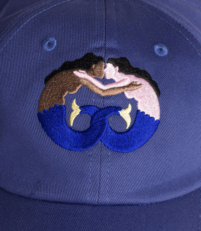 Shop Carne Bollente Bare Mermaids Cap Blue at itk online store