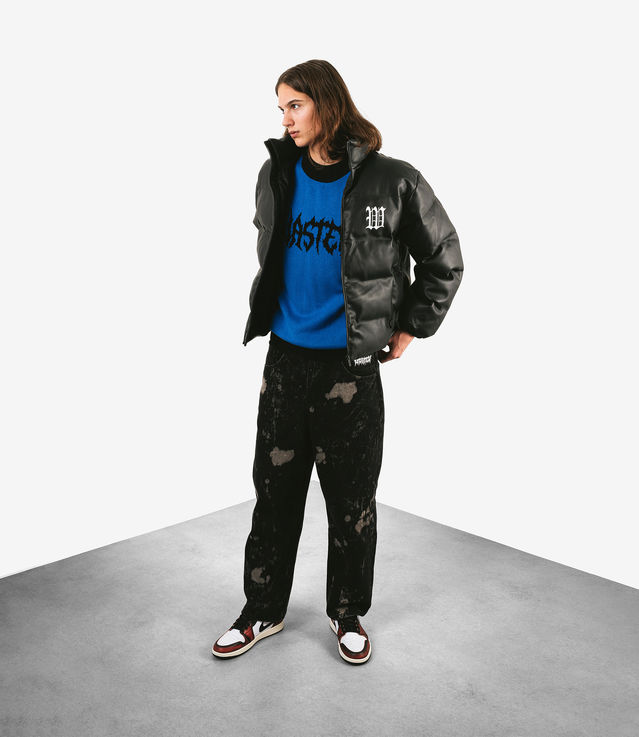 Shop Wasted Paris Unleashed Puffer Jacket Black at itk online store