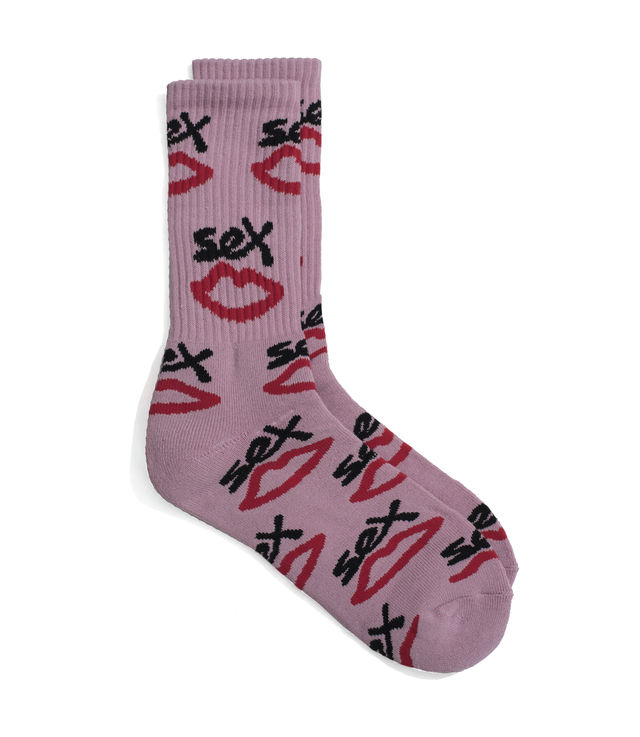 Shop Sex Skateboards Aop Socks Pink At Itk Online Store