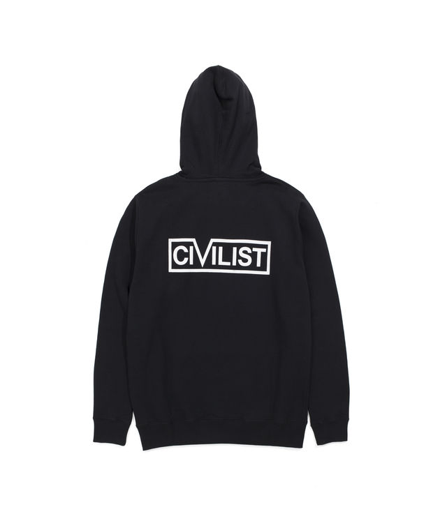 Shop Civilist Block Logo Hoodie Black at itk online store