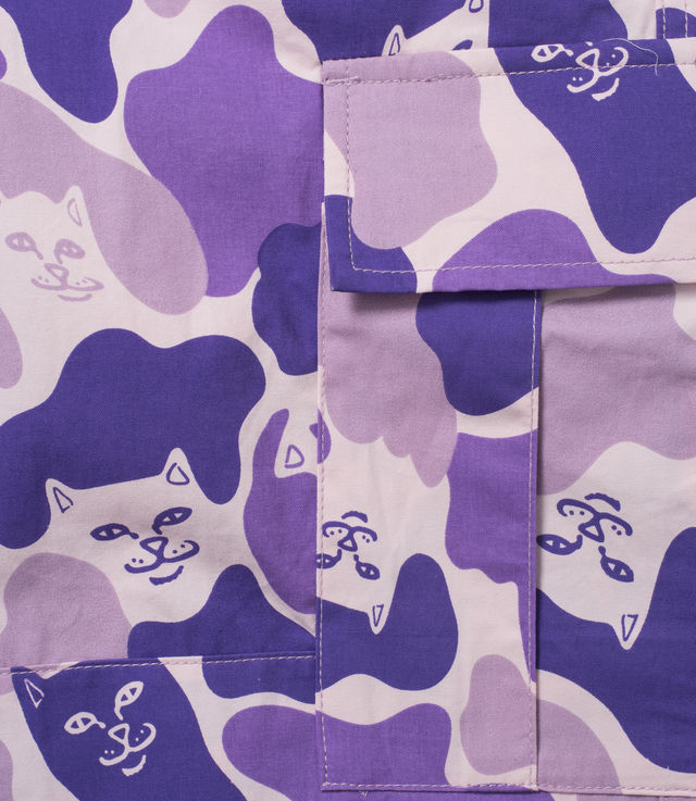 Shop Ripndip Nermal Camo Cargo Pant Purple at itk online store