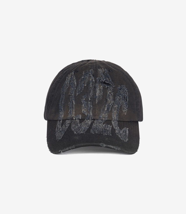 Shop 032c Crisis Cap Washed Black at itk online store