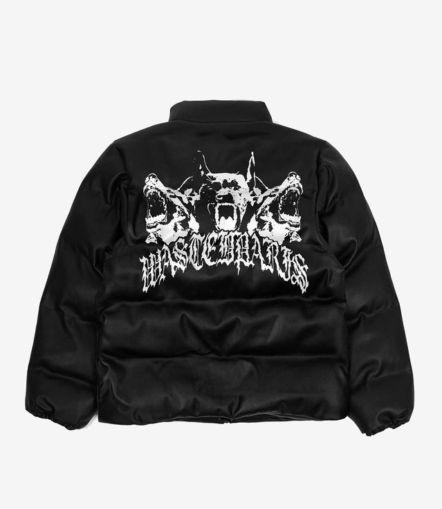 Shop Wasted Paris Guardian Puffer Jacket Black at itk online store