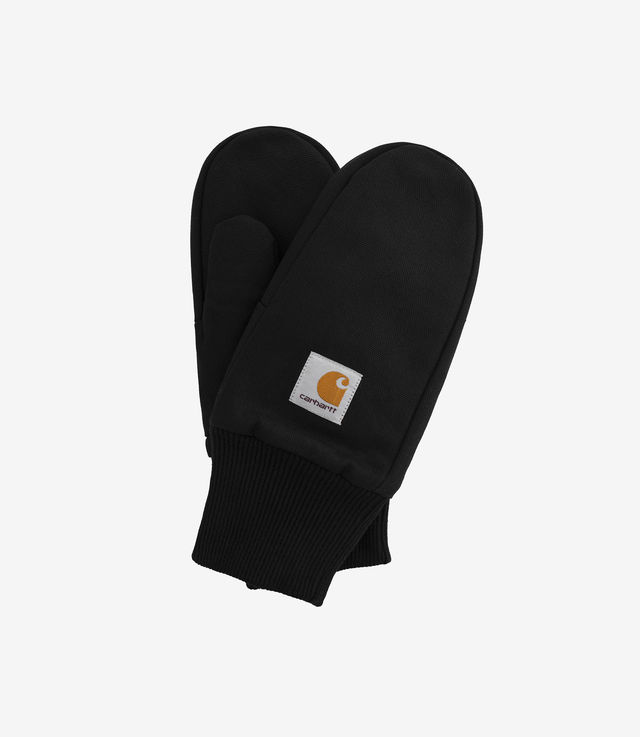 Shop Carhartt WIP Carston Mitten Dearborn' Canvas Black at itk online store
