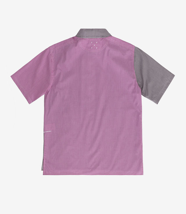 Shop Pop Trading Company Italo Shirt Raspberry Gingham at itk online store