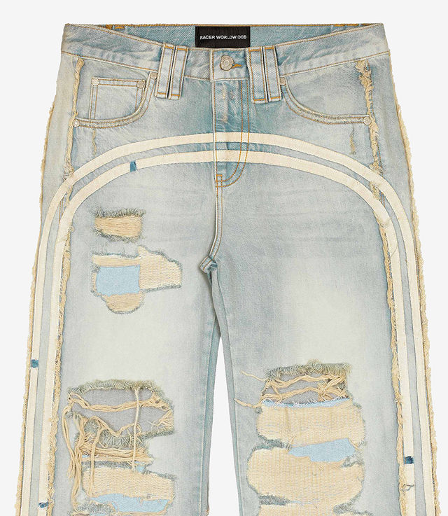 Shop Racer Worldwide Track Jeans Light Blue at itk online store Shop Racer Worldwide Track Jeans Light Blue at itk online store