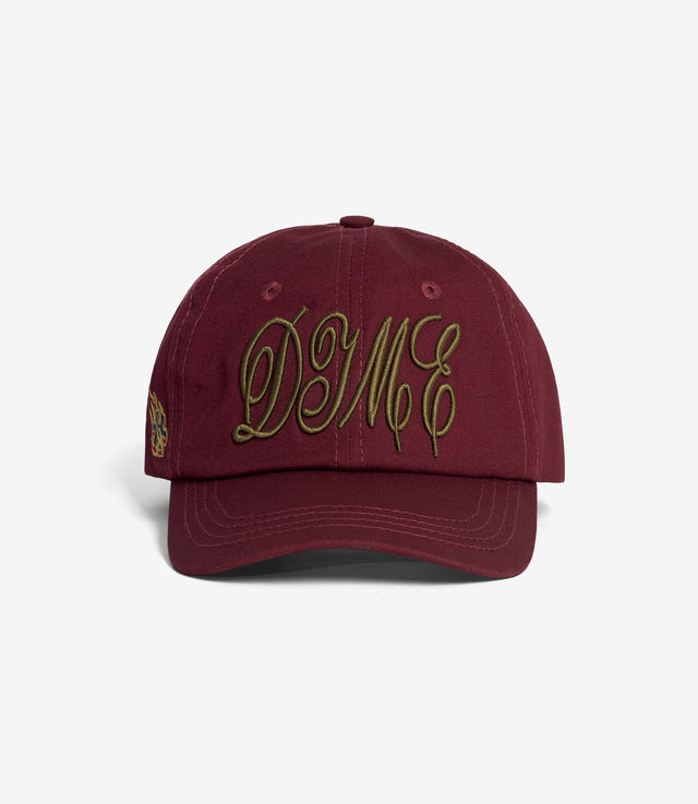 Shop Dime Cursive 3D Font Cap Burgundy at itk online store