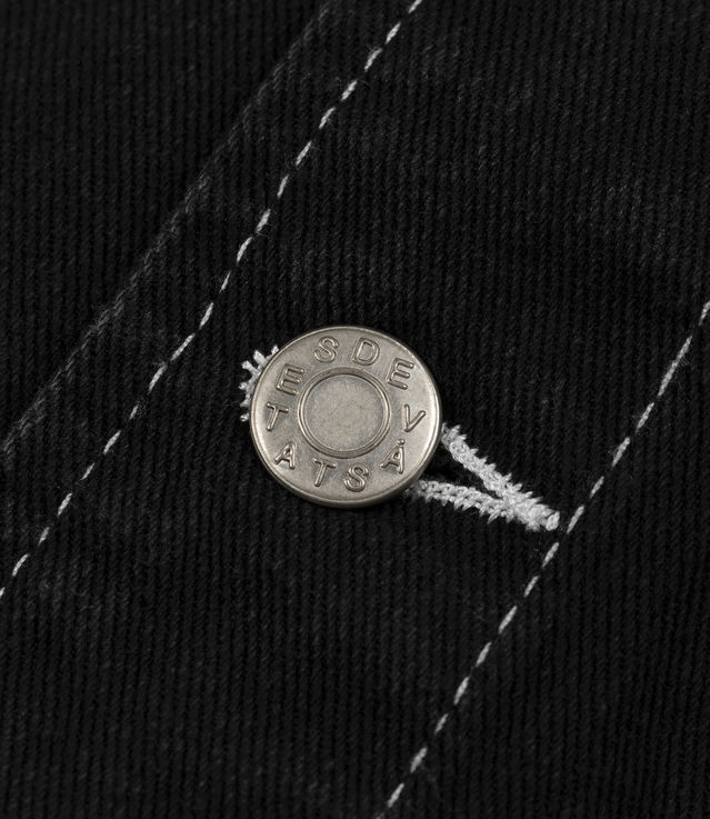 Shop Devá States Denim Chore Jacket Screws Washed Black at itk online store