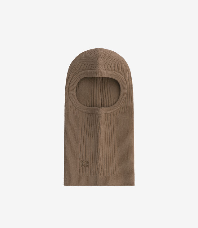 Shop MISBHV Knitted Balaclava Beige at itk online store