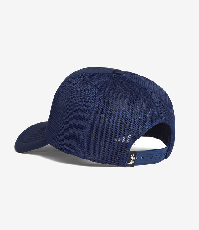 Shop Stussy Big Basic Trucker Cap Navy at itk online store