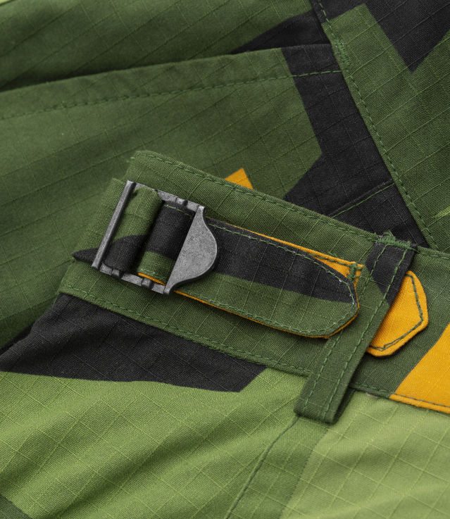 Shop Universal Works Loose Cargo Pant Swedish Camo Wax Cotton Olive at ...