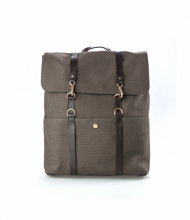 Shop Mismo Backpack Army/Dark brown at itk online store